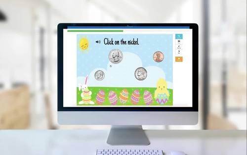 Identify the Coin Boom Cards by First Grade Party | TpT