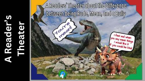 Kindness Readers Theater Dinosaur Characters Learn Empathy | Rude ...