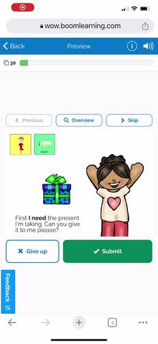 Boom Cards™ AAC Core Vocabulary Activities Summer Speech Therapy Autism NP