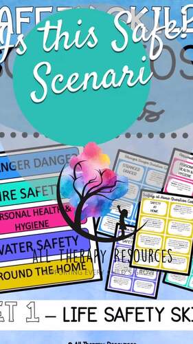 IS THIS SAFE SCENARIO Task Cards SET 1 - Stranger Danger, Water & Fire ...
