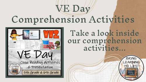 VE Day Close Reading Passage & Comprehension Activities | 5th–6th Grade