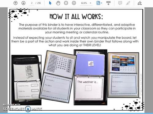 Interactive Morning Meeting Binder with Real Photos by Teach Love Autism