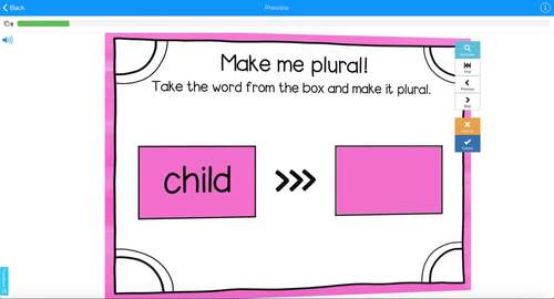 Irregular Plural Nouns Boom Cards by Miss Johnson Teaches | TPT