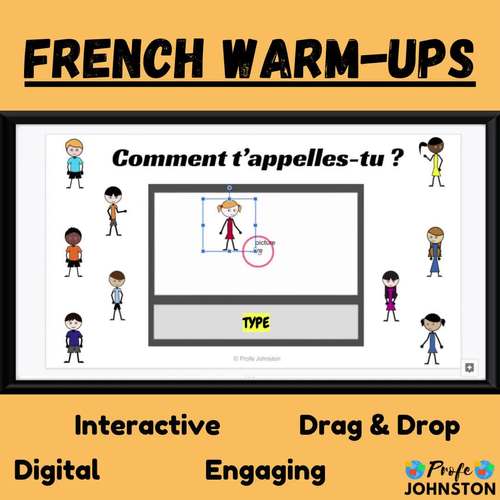 French Interactive Warm Ups • GROWING BUNDLE • Google Slides by Profe ...