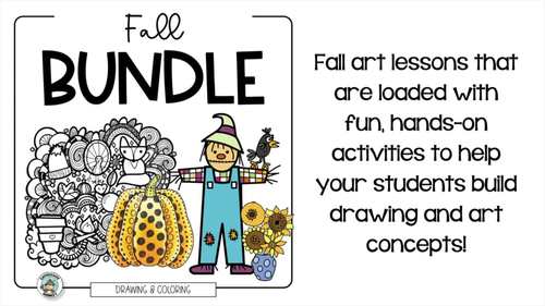 Roll & Draw • Elementary Art Lesson Bundle • Fall Art Projects | TPT