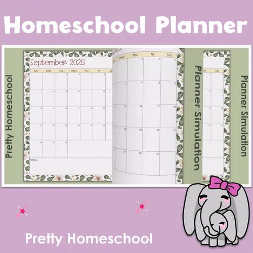 Printable Homeschool Planner | PDF for Daily & Weekly Lesson Planning