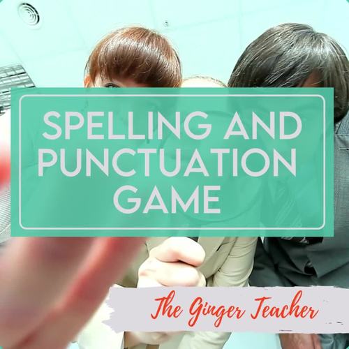 Spelling and Punctuation Practice Game by The Ginger Teacher | TPT