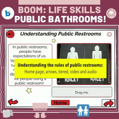 BOOM Digital Functional Life Skills Public Restroom Bathroom | TpT