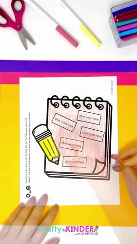 Magic E Craft & CVCe Worksheets Phonics Crafts & Centers Silent E ...