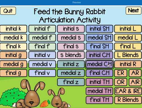 Feed the Bunny Rabbit Spring Articulation Boom Cards™ Easter Speech Therapy