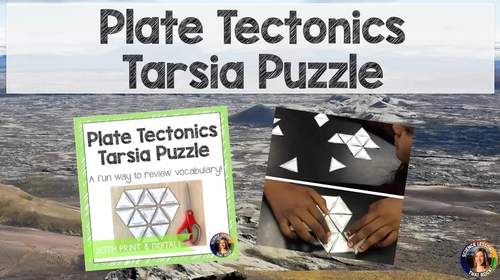 Plate Tectonics Tarsia Puzzle | Vocabulary review game | TPT