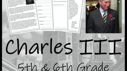 King Charles III Close Reading Comprehension Activity | 5th Grade & 6th ...