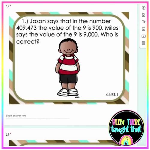 Identify Place Value Task Cards and Digital Task Cards | TPT
