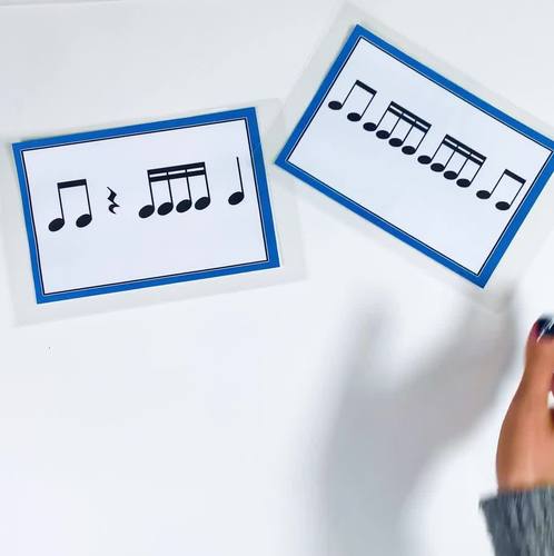 Printable Music Rhythm Reading Flash Cards by Teach From The Stage