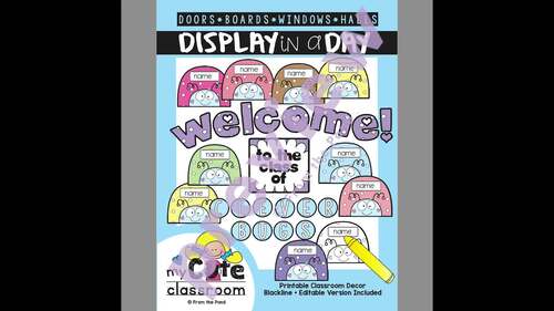 Pastel Clever Bugs Door Display | Editable Student Name Tags by From ...