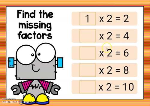 Multiplication Table of 2 Boom Cards™ Distance Learning by Creating 4 ESL
