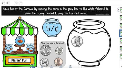 US Counting Coins and Showing Money Interactive No Prep Google Slides ...