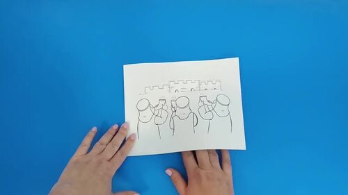 Joshua and the Wall of Jericho | Sunday School Printable | Bible Craft