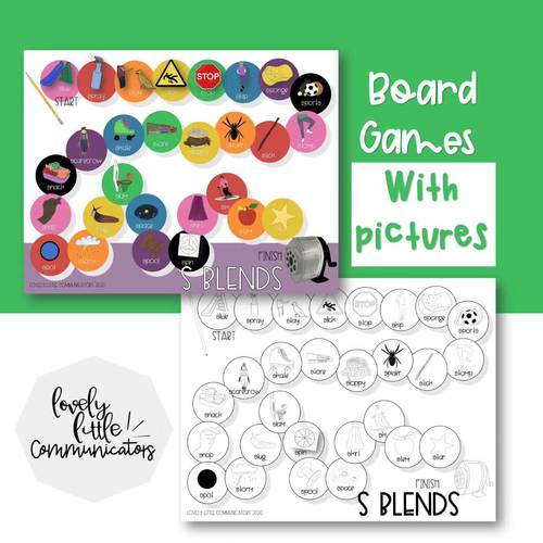 Pencil Themed /S/ Blend Speech Articulation Activities | TPT