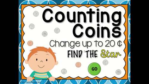 Counting Canadian Coins Up to 20 Cents Powerpoint Game by Teacher Gameroom