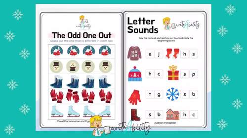 Winter: Perceptual Activities and Worksheets by WriteAbility | TPT