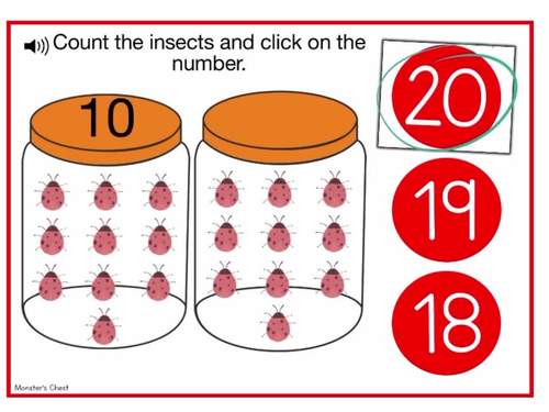 Decomposing Teen Numbers Tens and Ones Spring Practice Bugs Numbers 11 ...