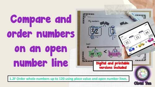 Order numbers on a number line by Cloud Ten | TPT