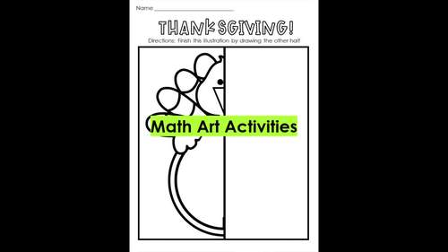 Symmetry Art - Thanksgiving Fun - Christmas Activities - Math Art ...