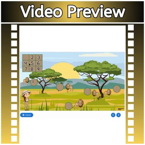 Safari Counting: 1:1 Association (Numbers 1-9) Digital Resources