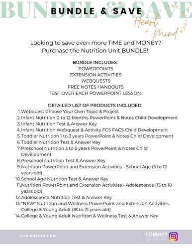 FACS, FCS Preschool Nutrition Test age 3-to-5-years Child Development