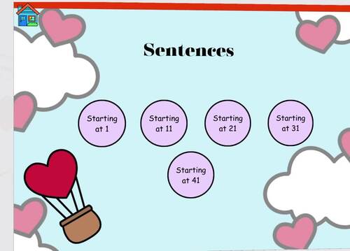 Valentine's Day Expanding Utterances with Sentence Strips Boom Cards