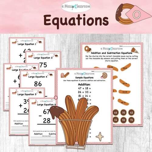 Hispanic Heritage Churros 2nd Gr Math Add Subtract Word Problem 2.OA.A ...