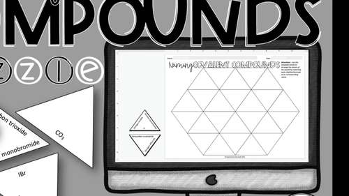 Naming Covalent Compounds Tarsia Puzzle Activity Printable and Digital ...