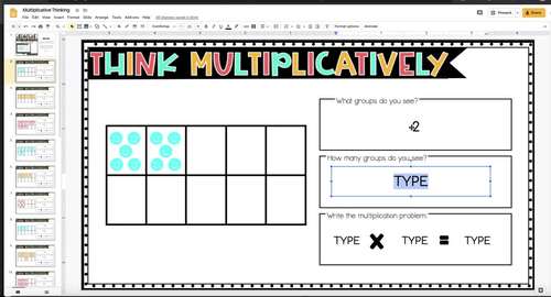 DIGITAL Multiplication Resource for Google Slides: DISTANCE LEARNING