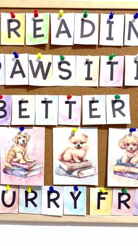 Reading Classroom and Library Bulletin Boards Watercolor Classroom Decor