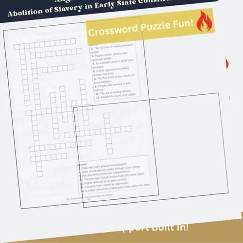 Abolition of Slavery in State Constitutions • Puzzle Pack — HSS 8.9.2