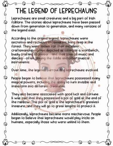 Step-by-Step Informative Writing | 15 Writing Prompts + Craft | Leprechauns