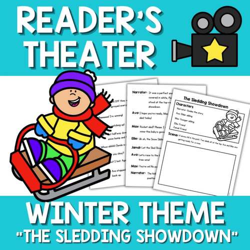 Winter Readers Theater Activity Script | 2nd 3rd 4th 5th Grade Sledding ...