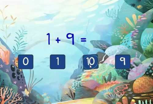 BOOM Cards Addition Facts with Ones Under the Sea by Smart Teaching