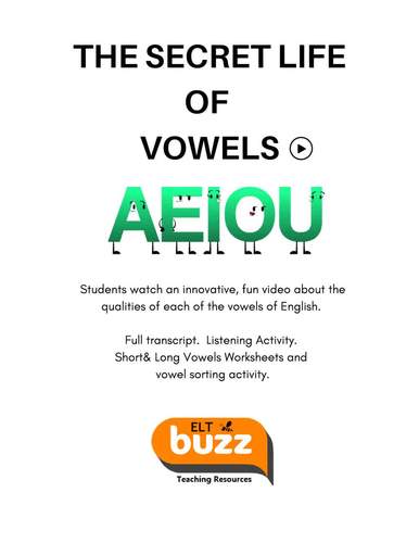 The Secret Life Of Vowels. Video Lesson. Short, Long Vowels. Pronunciation.