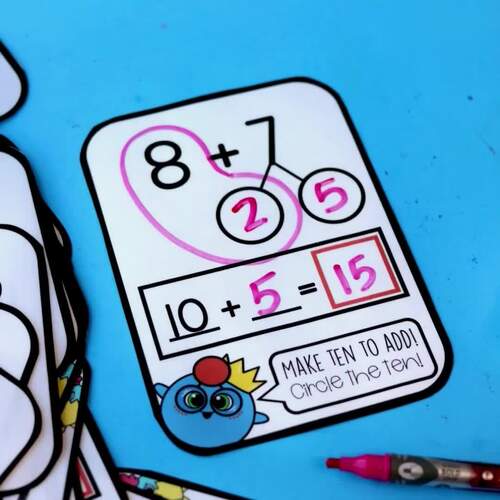 Make Ten to Add Practice Cards | Ways to Add Fluently | Addition within 20