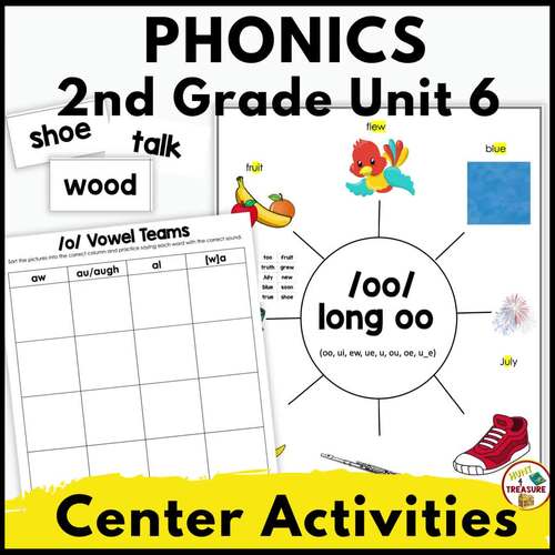 Benchmark Advance Phonics Anchor Charts and Activities | 2nd Grade Unit 6