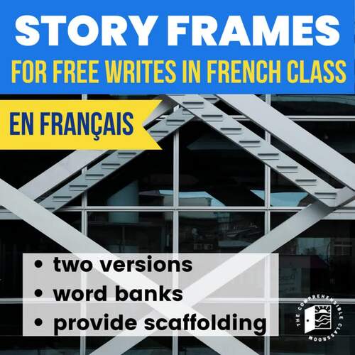 Form: Basic story frame for free writes - French | TPT