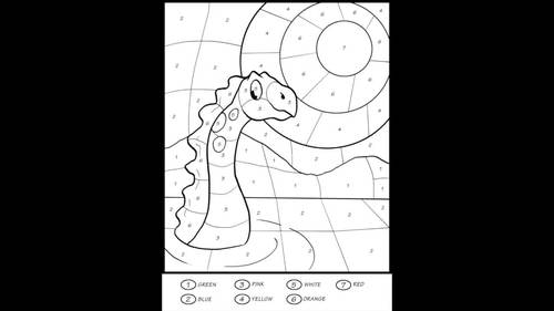 color the number coloring book