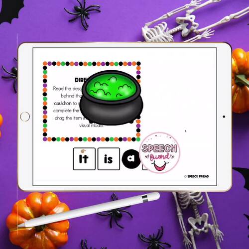 Halloween Labeling Boom Cards ©SPEECH FRIEND by Speech Friend | TPT