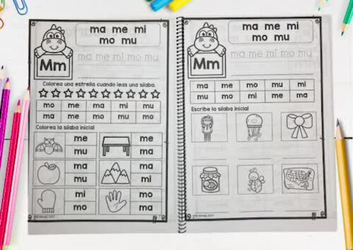 Hojas de trabajo de lectura de sílabas | Spanish Syllables Worksheets ...