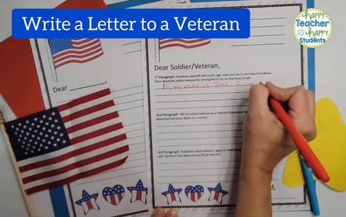 Veterans Day Writing | Soldier & Veteran Letter | Write a Letter to a ...