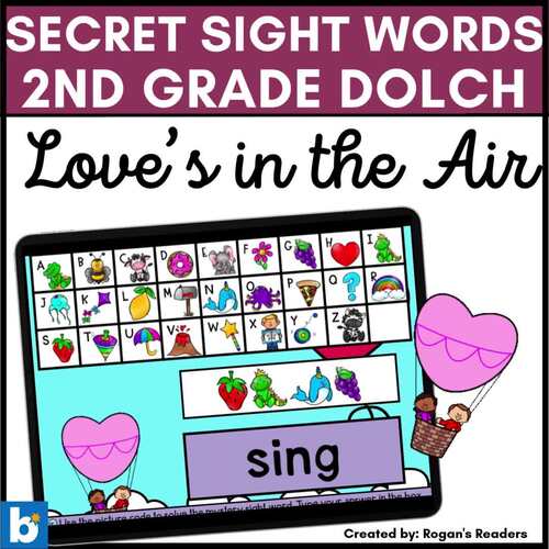 2nd Grade Dolch Sight Words | Valentine’s Day Digital Mystery Game ...