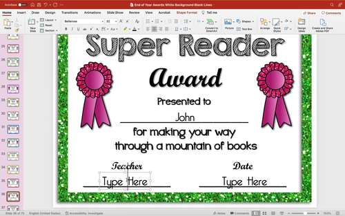 End of Year Awards or Certificates to Reward Students - Editable and ...