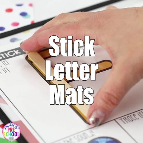 Stick Alphabet Letter Mats - Fine Motor Fun! | TPT